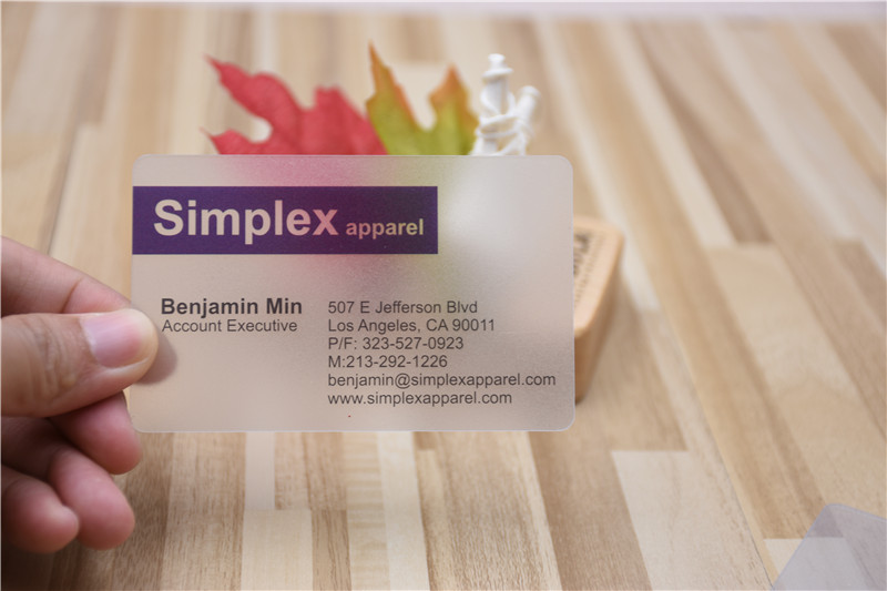 Clear Frosted Card | Plastic Card Printer