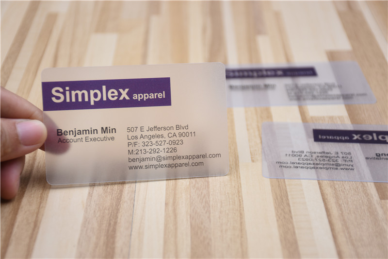 Clear Frosted Card | Plastic Card Printer