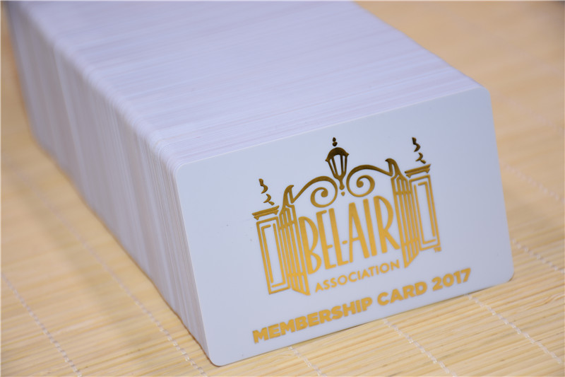 PVC Card | Gold Laser Foil Stamped | Plastic card printer